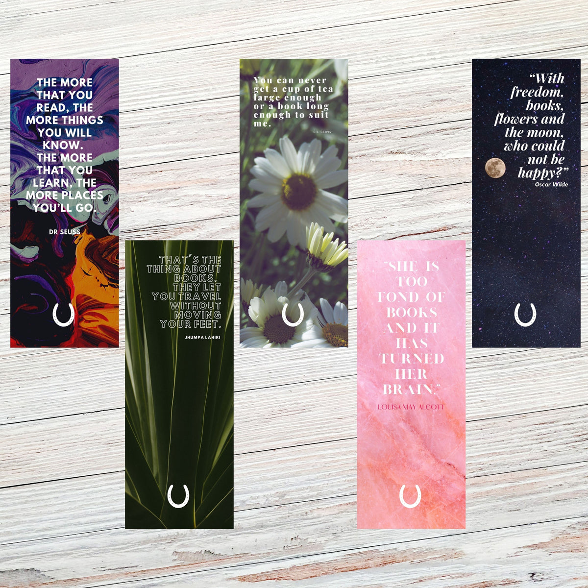 GiftSmith Gorgeous Literary Book Lover Bookmarks